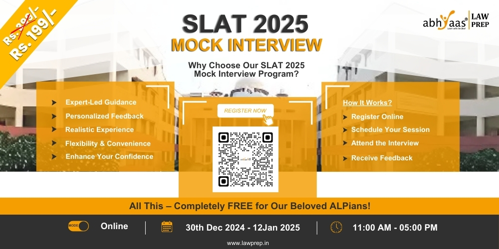 SLAT Boot camp 2025" – Ace Your Law School Interviews